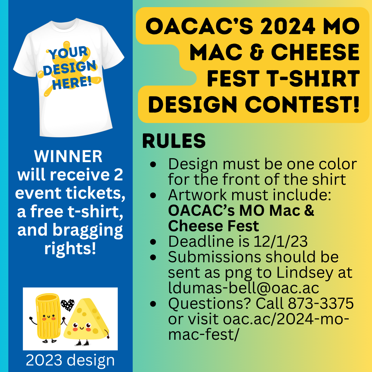 Oacac T Shirt Design Contest