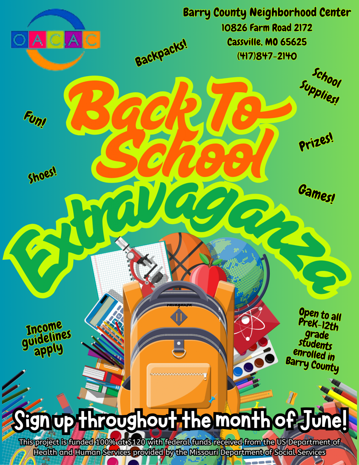 OACAC | Back To School Extravaganza 2025